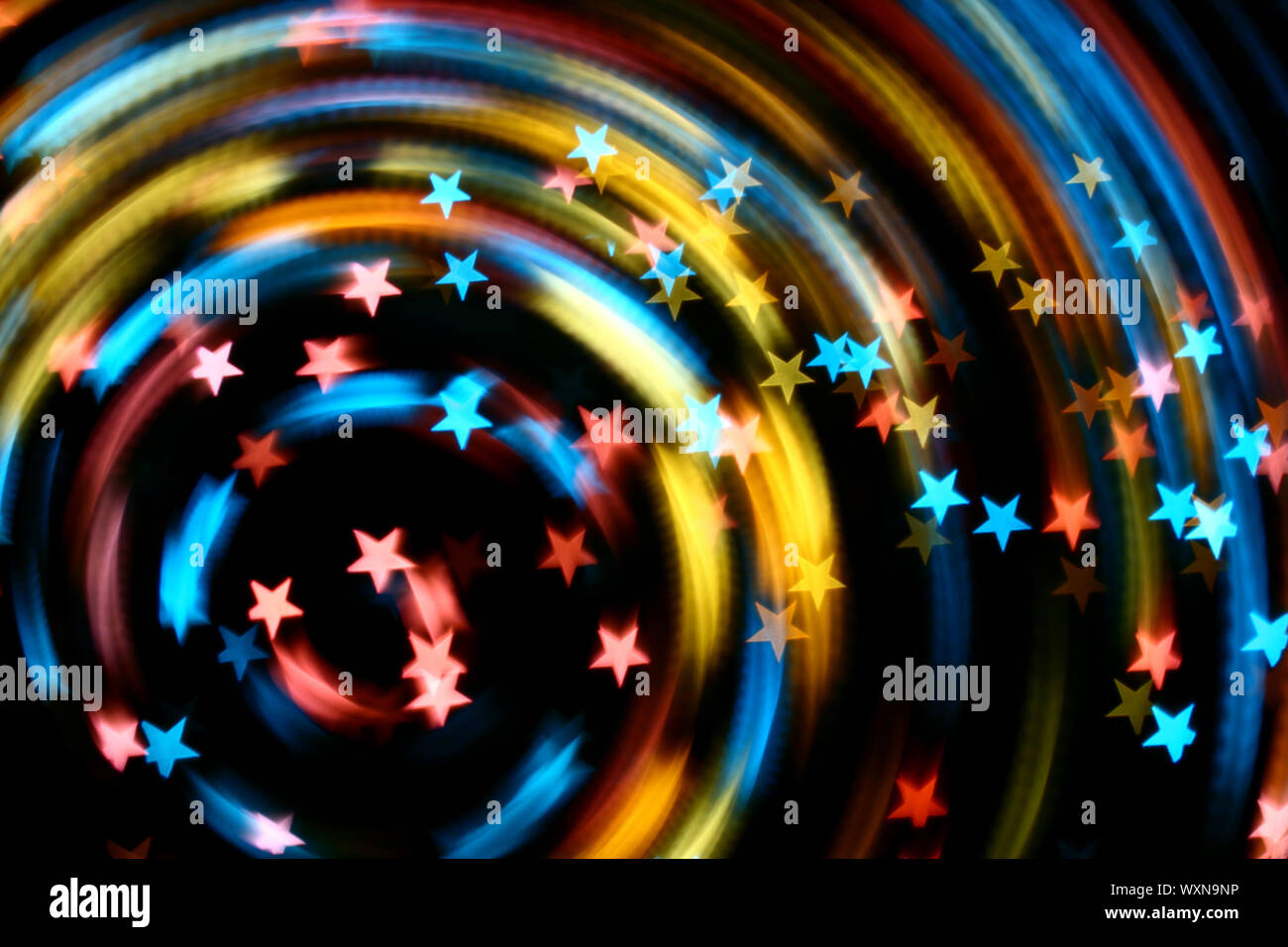 abstract disco colored stars motion background Stock Photo - Alamy