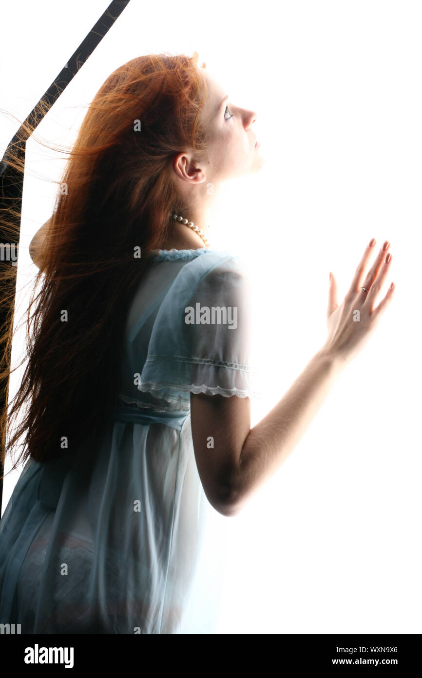 girl in light Stock Photo - Alamy
