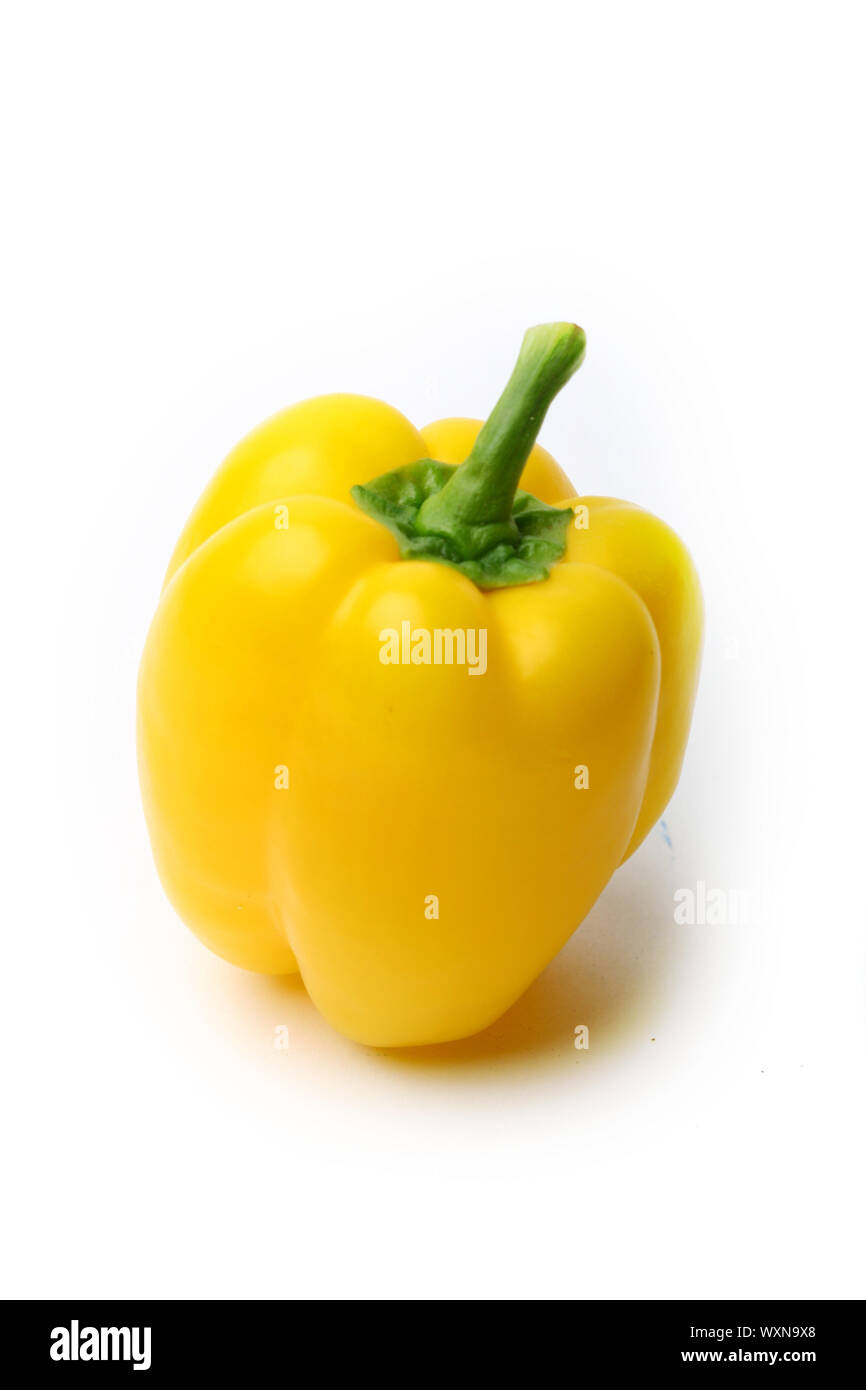 colored paprica isolated on white background Stock Photo - Alamy