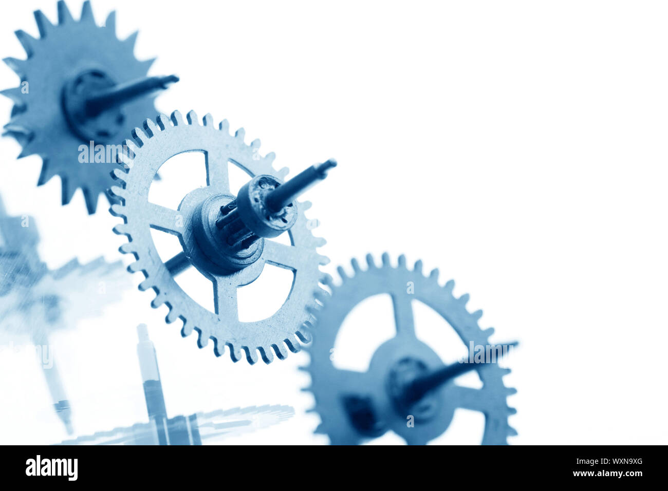 mechanical clock gear macro close up Stock Photo - Alamy