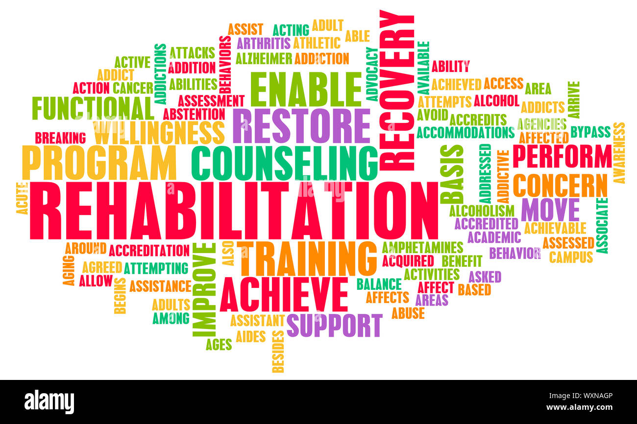 Rehabilitation or Rehab of a Condition as Concept Stock Photo - Alamy