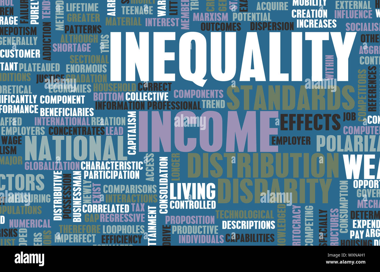 Income Inequality and Wealth Distribution as Art Stock Photo - Alamy