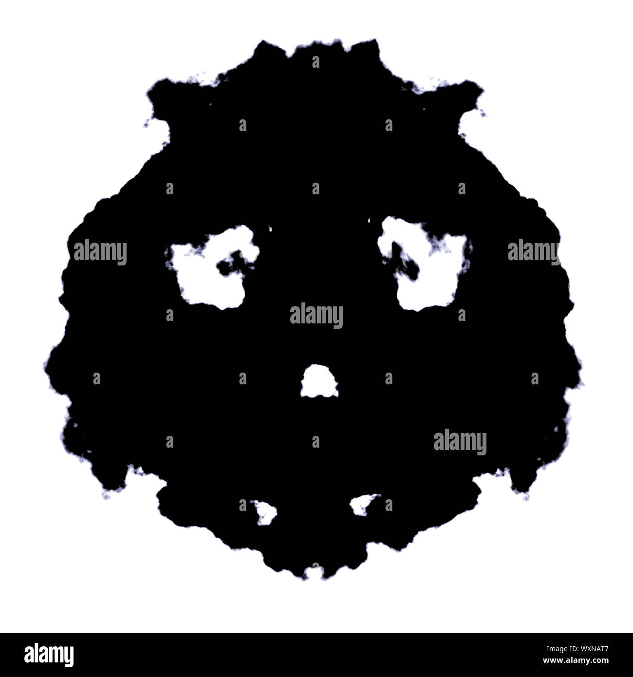 Rorschach Test of an Ink Blot Card Stock Photo - Alamy