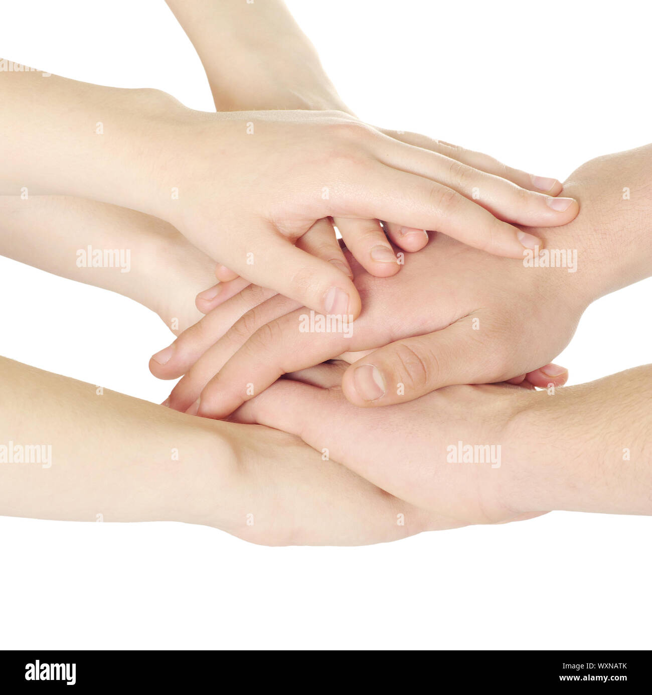 hands isolated on white background Stock Photo - Alamy