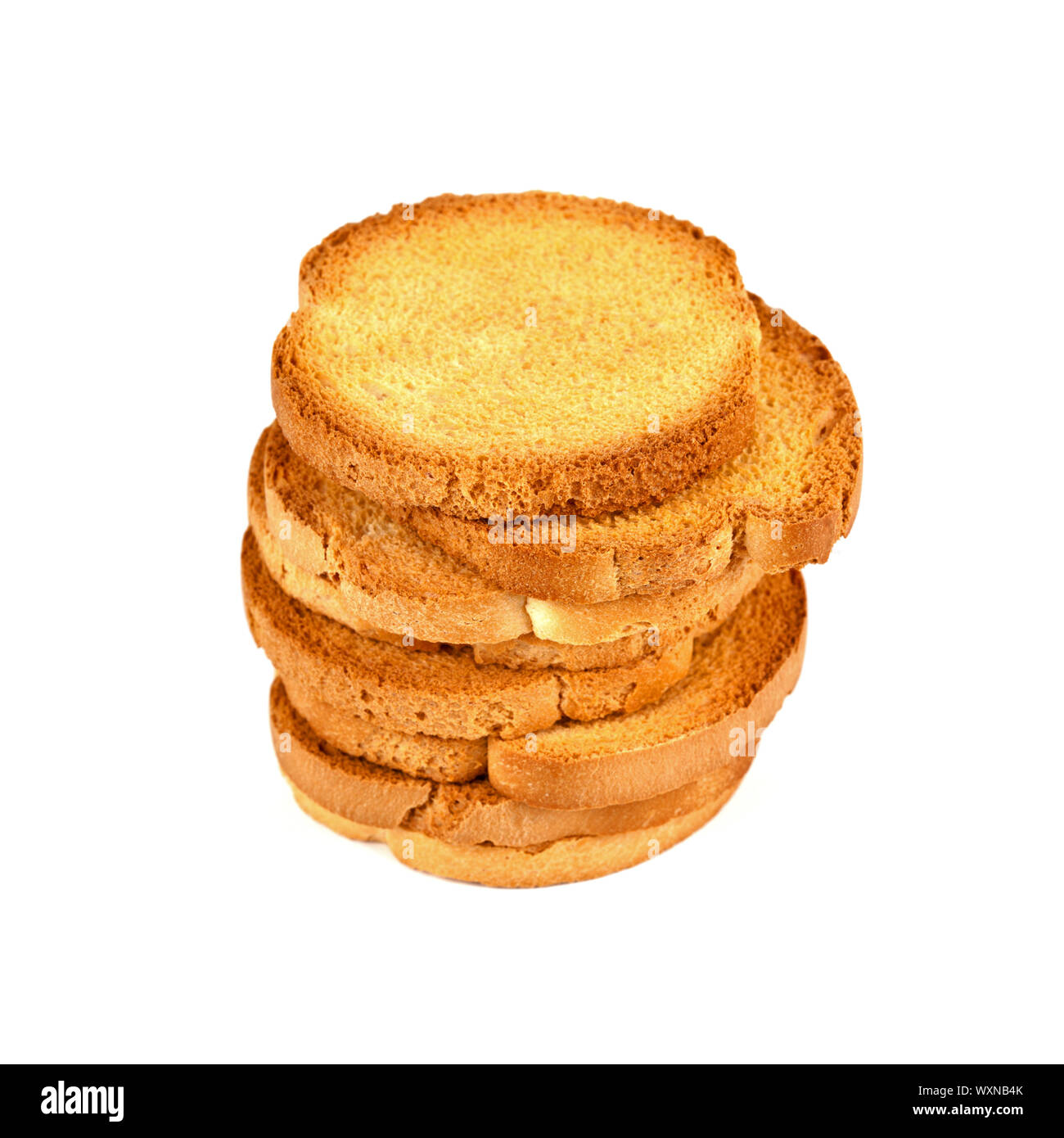 stack of crackers isolated over white background Stock Photo - Alamy