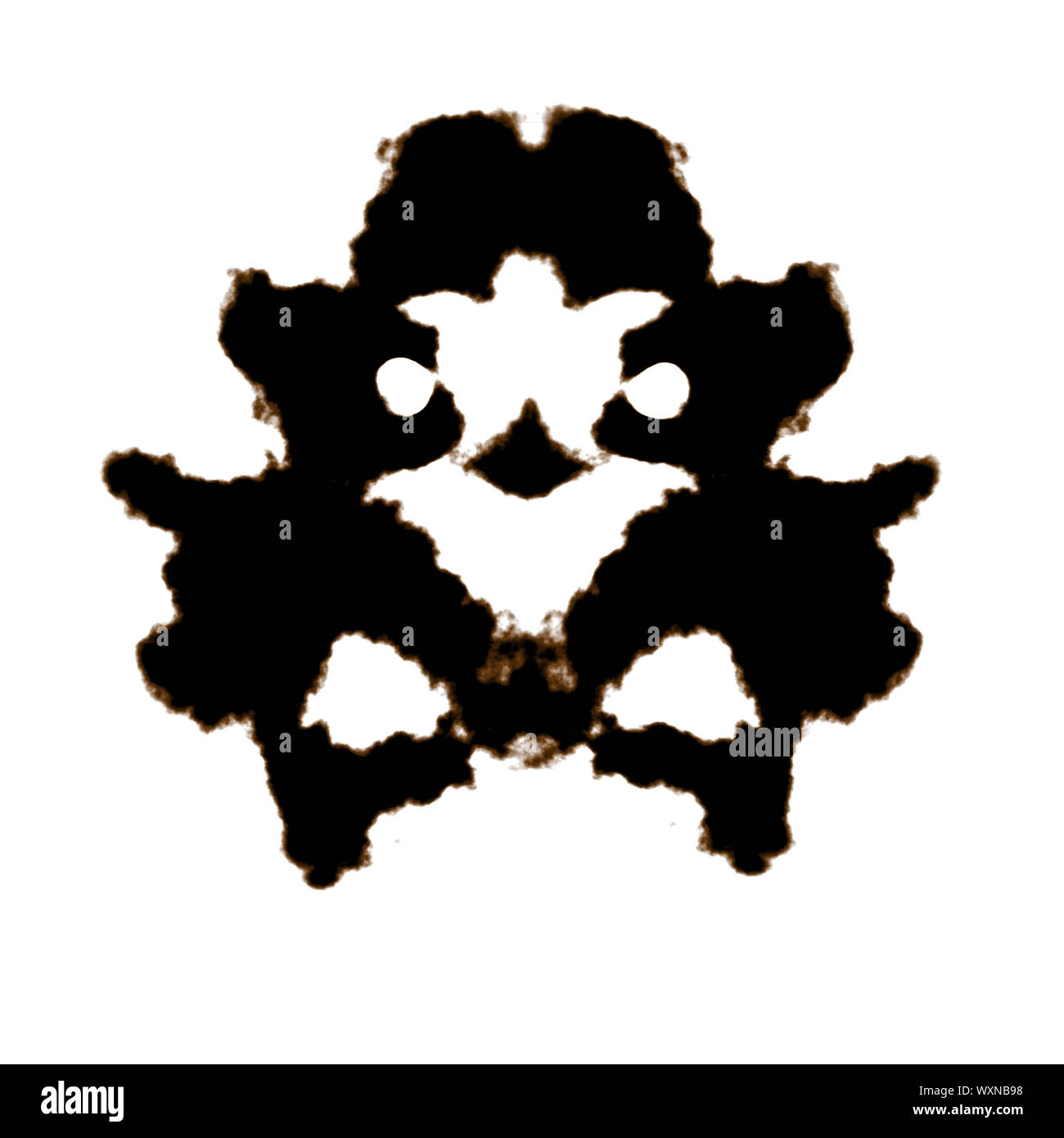 Rorschach Test of an Ink Blot Card Stock Photo - Alamy