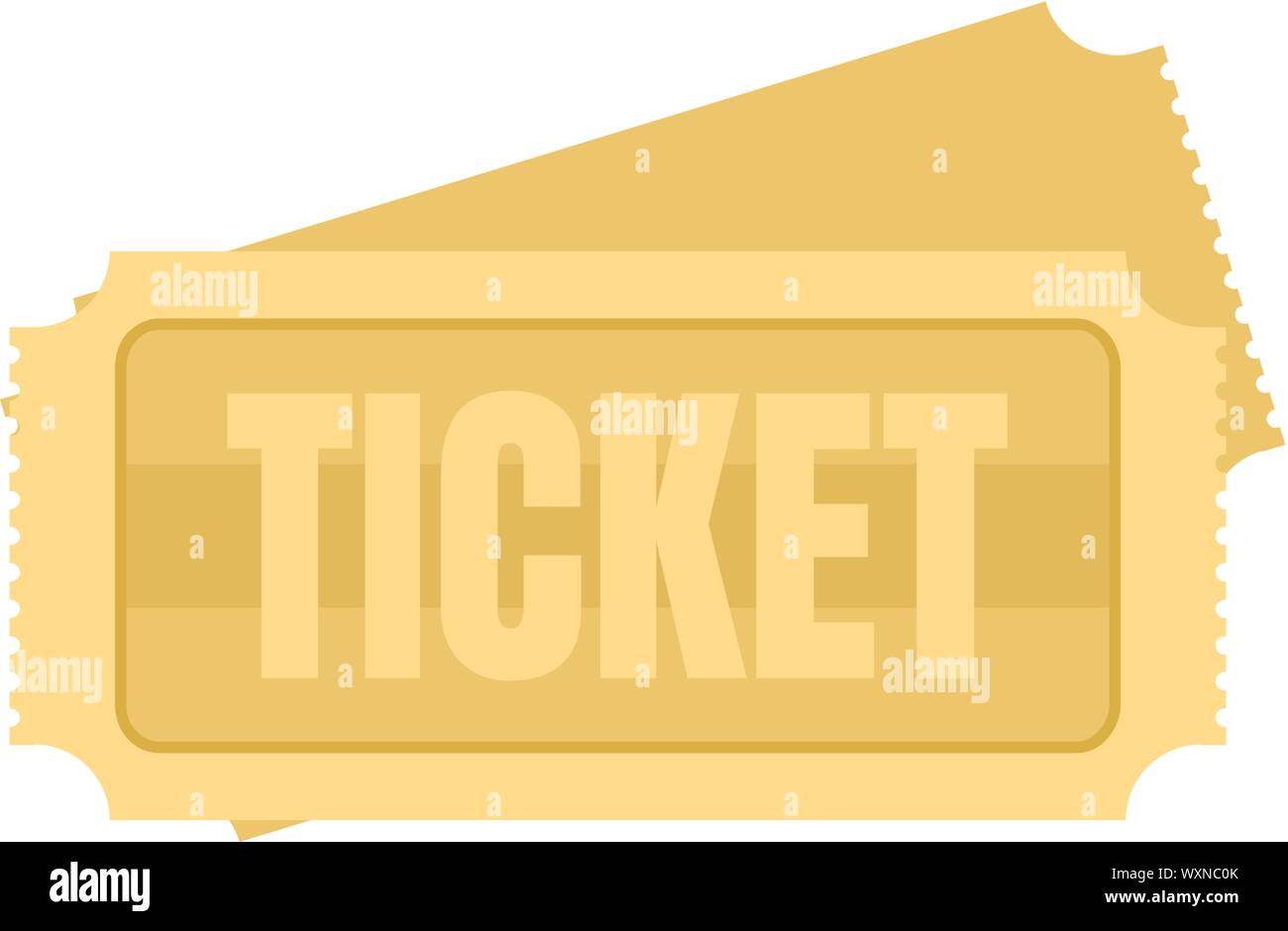 Museum ticket icon. Flat illustration of museum ticket vector icon for ...