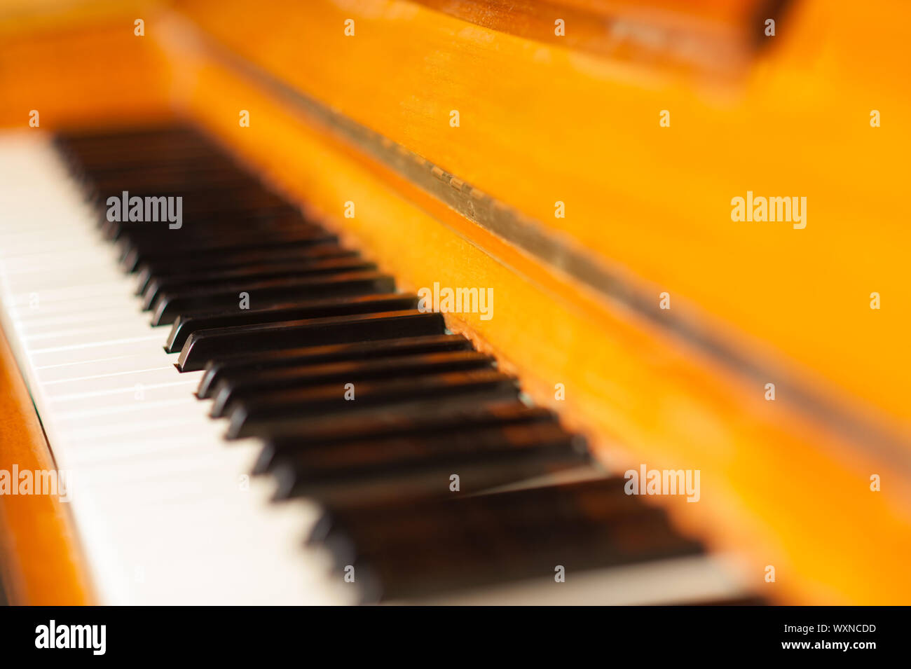 Colors of music, piano keyboard Stock Photo - Alamy