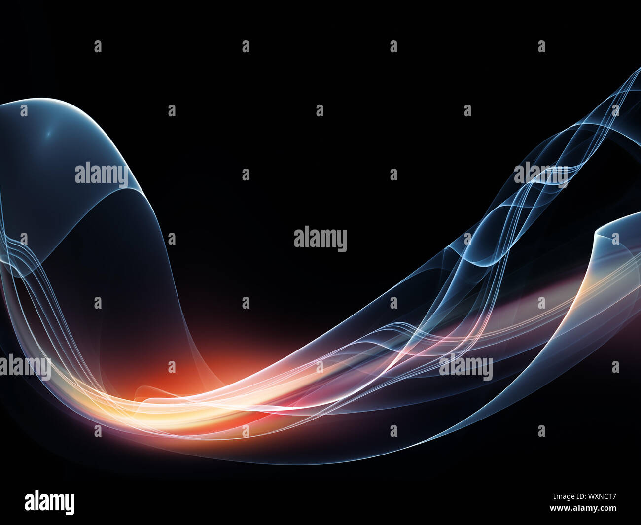 Fractal Wave series. Backdrop composed of fractal sine waves and color ...