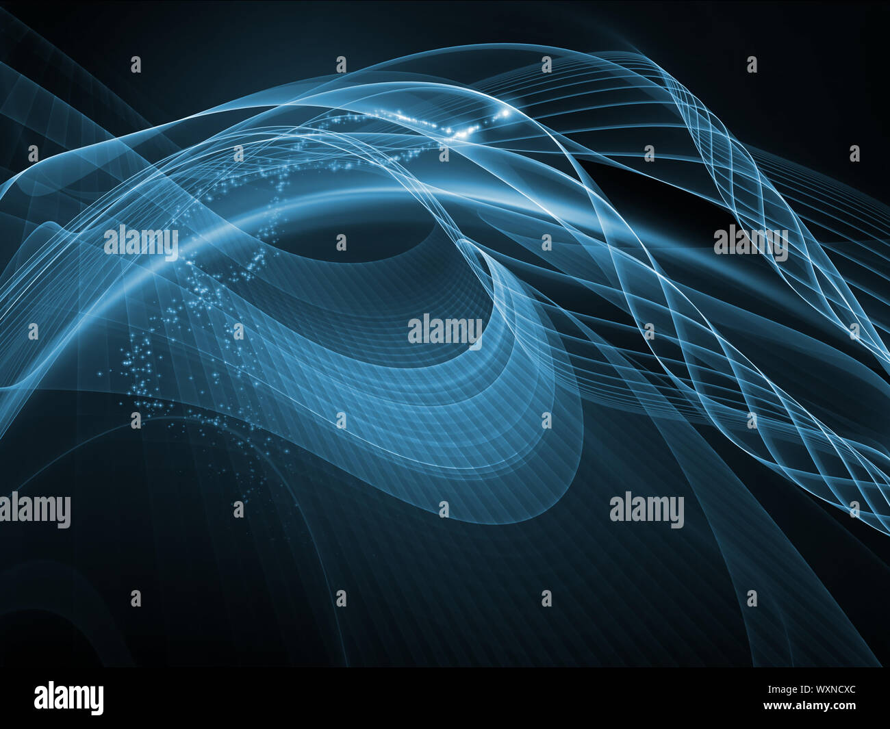 Fractal Realms series. Abstract composition of fractal elements, grids ...