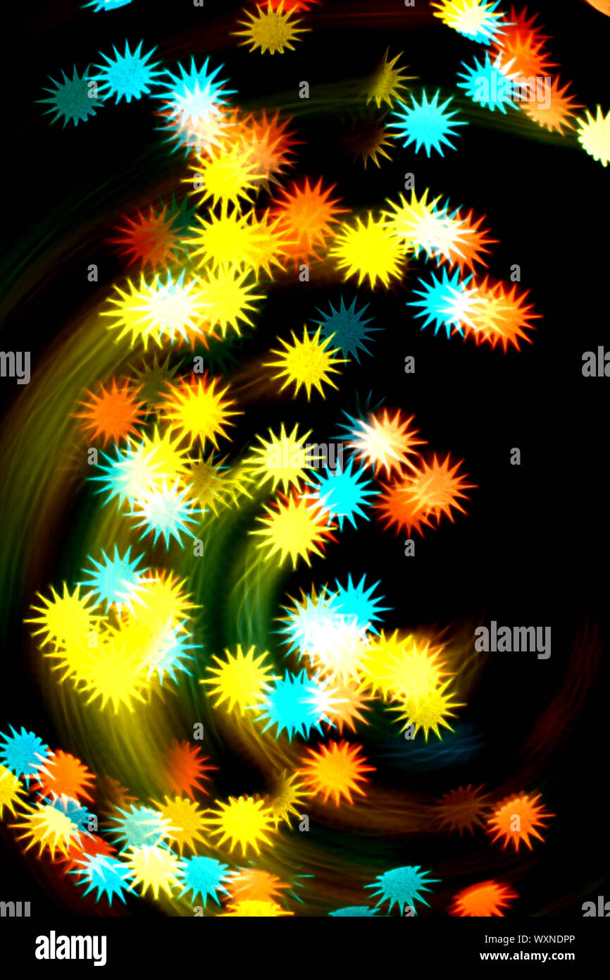 abstract disco colored stars motion background Stock Photo - Alamy