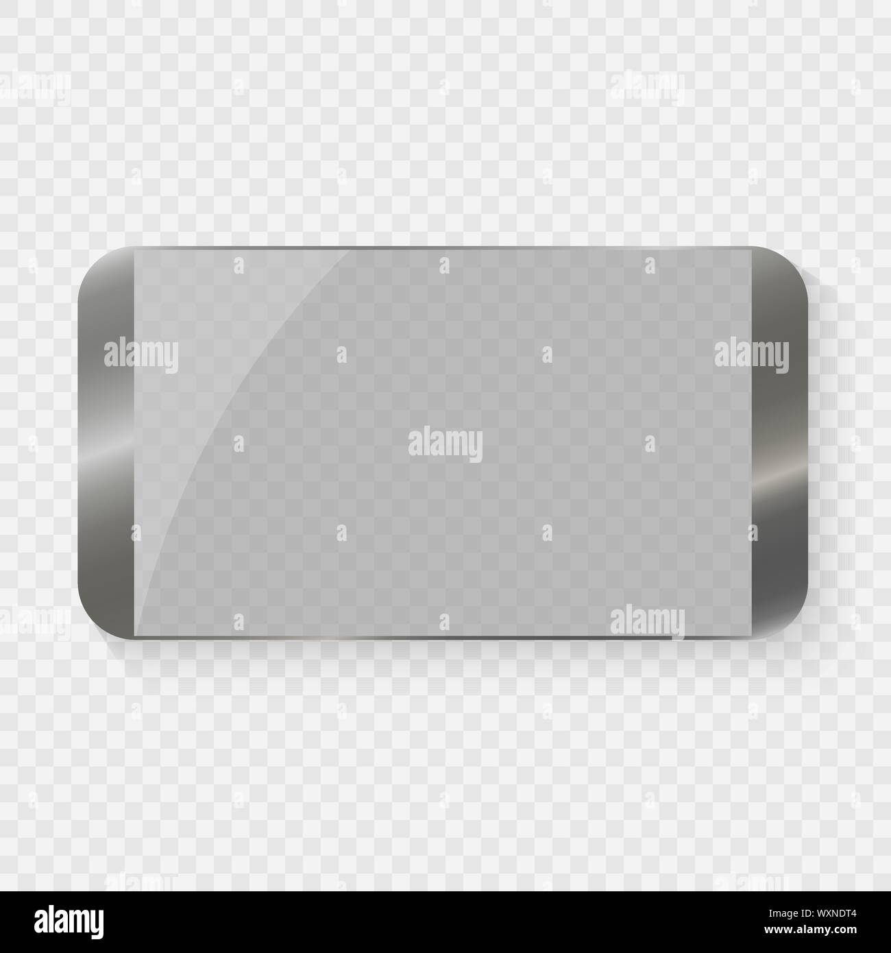 Modern smart phone. White screen for mockup, isolated Stock Vector ...