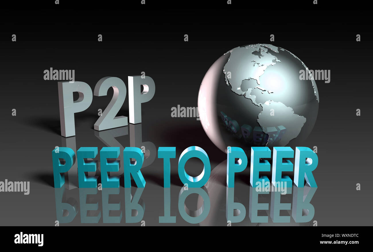 P2P Peer to Peer Technology in 3d Stock Photo - Alamy P2P Peer to Peer Technology in 3d Stock Photo - Alamy