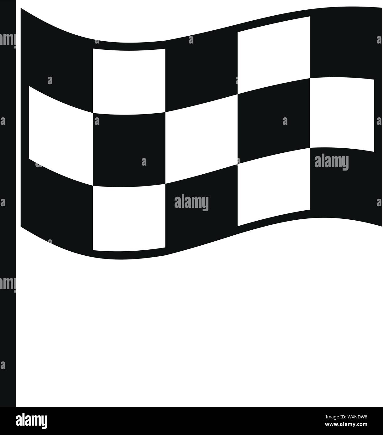 Finish flag icon. Simple illustration of finish flag vector icon for ...