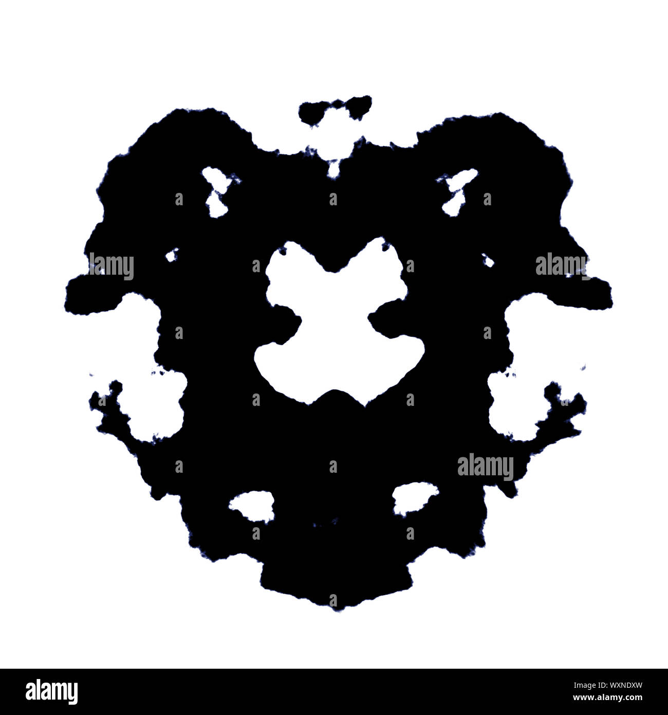 Rorschach Test of an Ink Blot Card Stock Photo - Alamy