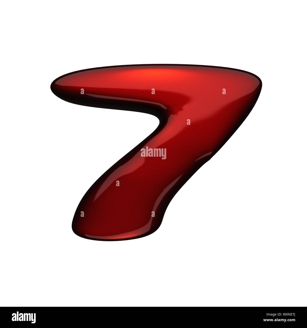 isolated red metal figure Stock Photo - Alamy