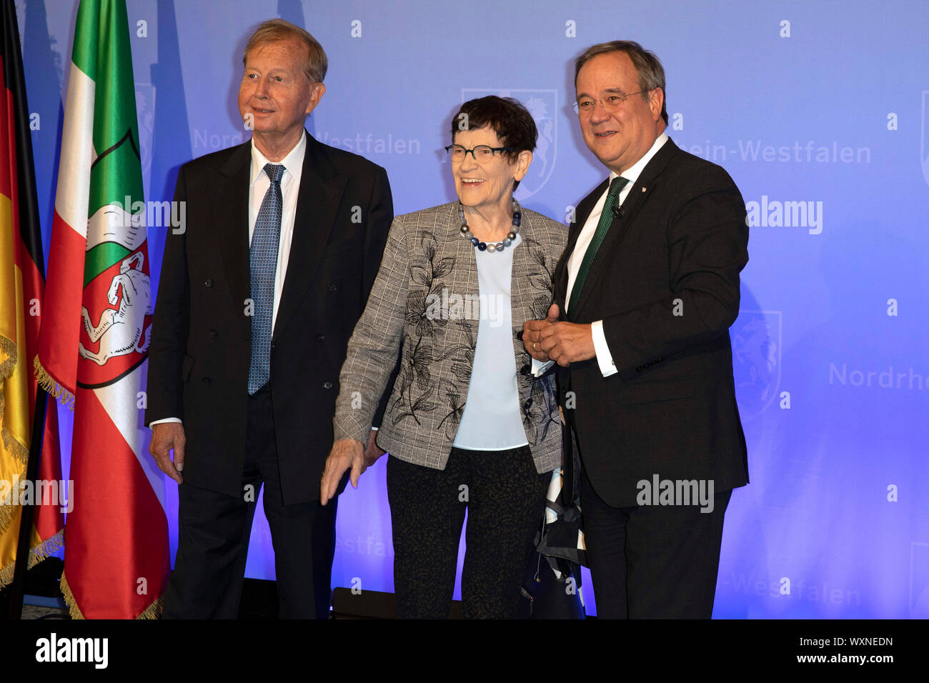 Rita Sussmuth and Armin Laschet at the award of the State Prize of ...