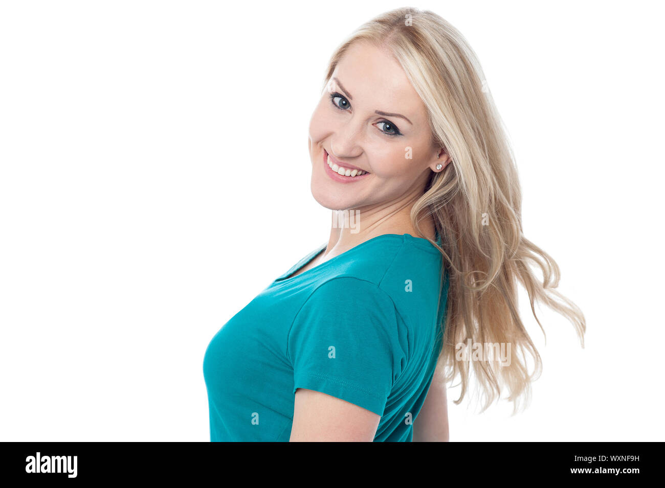Attractive flirtatious charming woman Stock Photo - Alamy