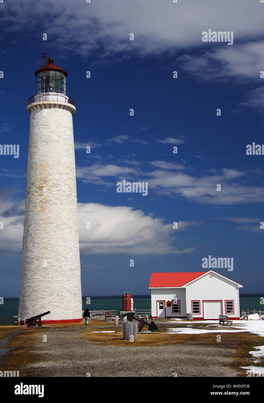 Tallest lighthouse in Canada. located in Cap Madeleine, Gaspesie ...