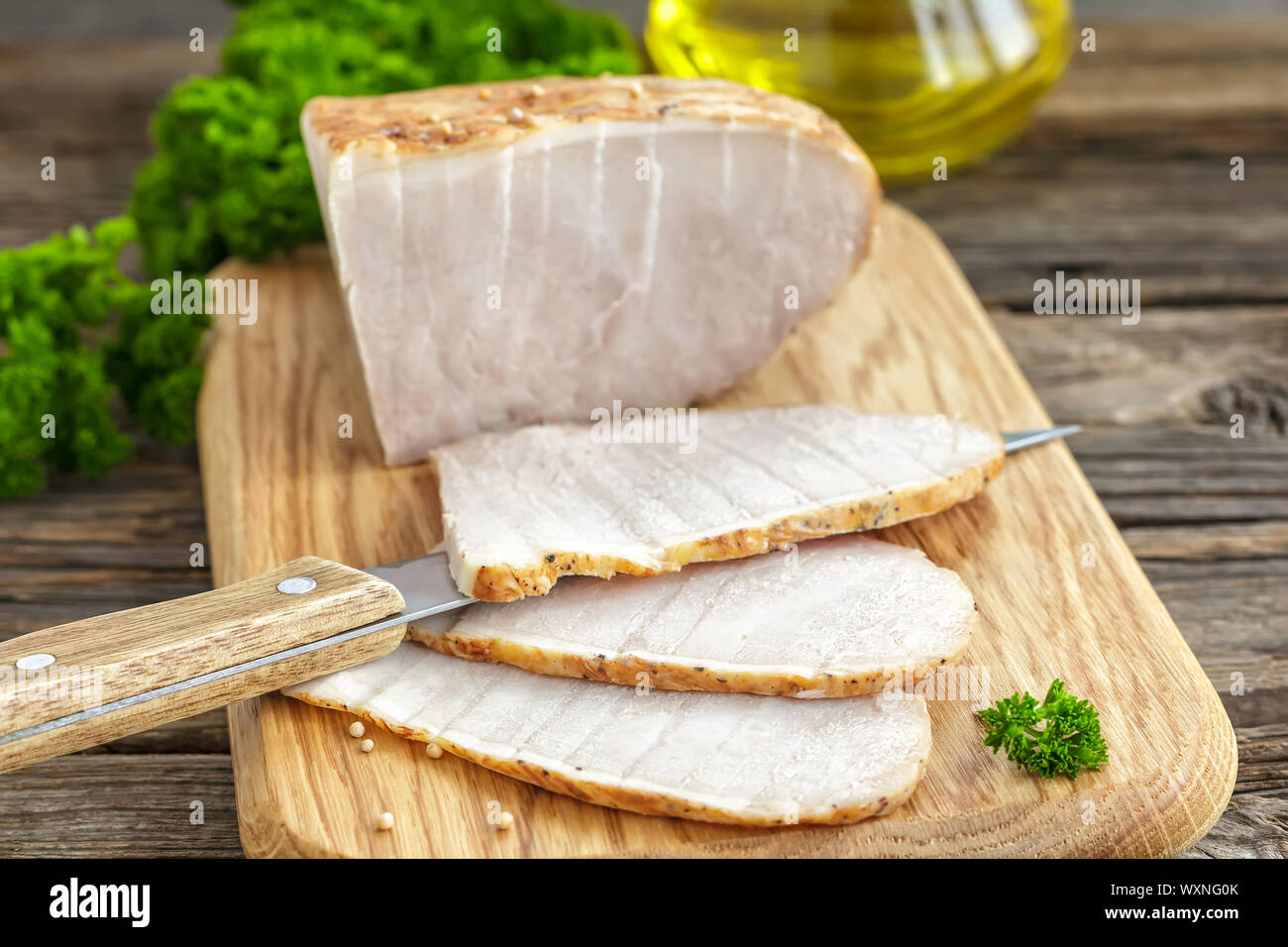 Cold baked pork Stock Photo - Alamy