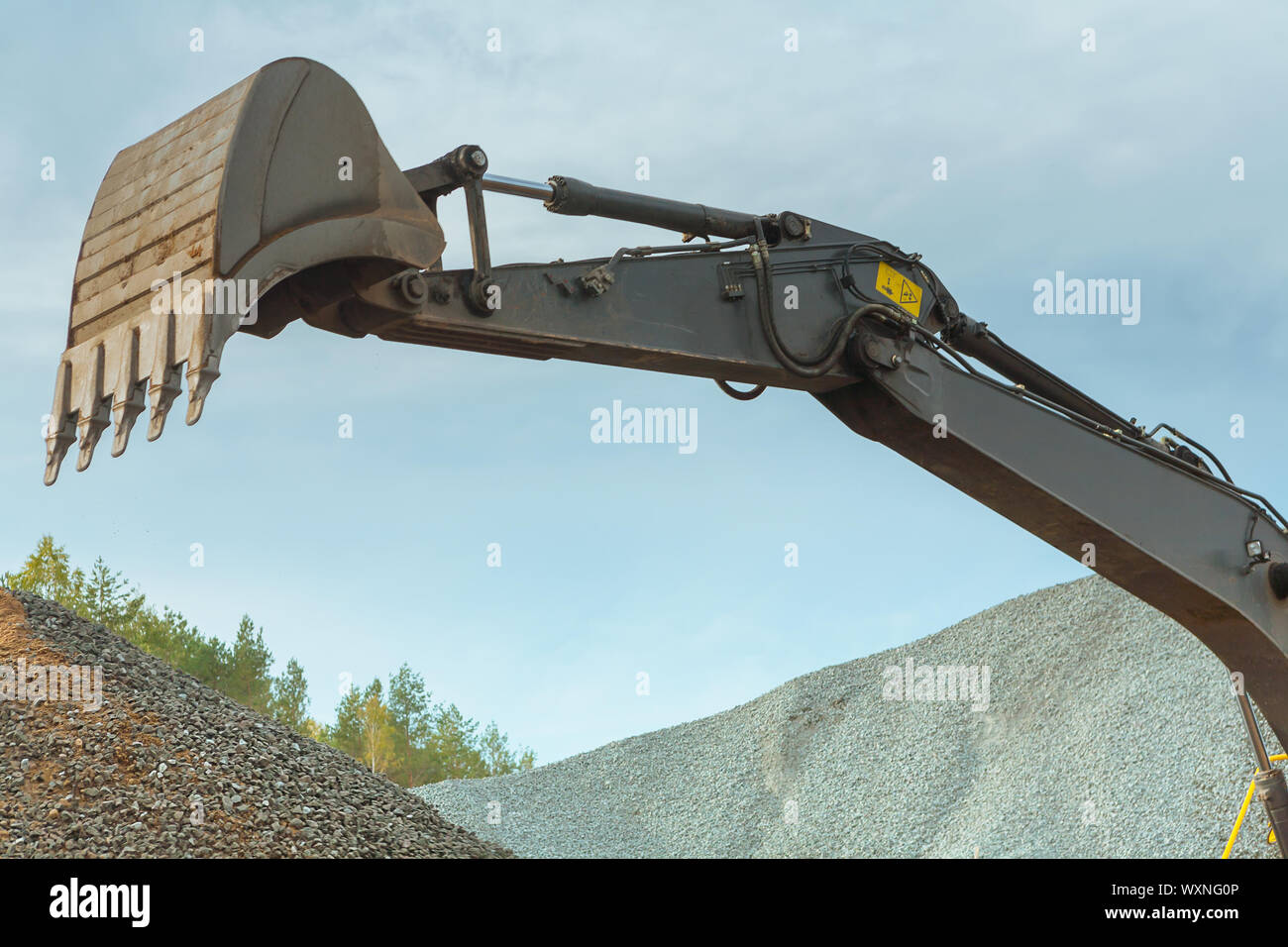 scoop of excavator Stock Photo - Alamy