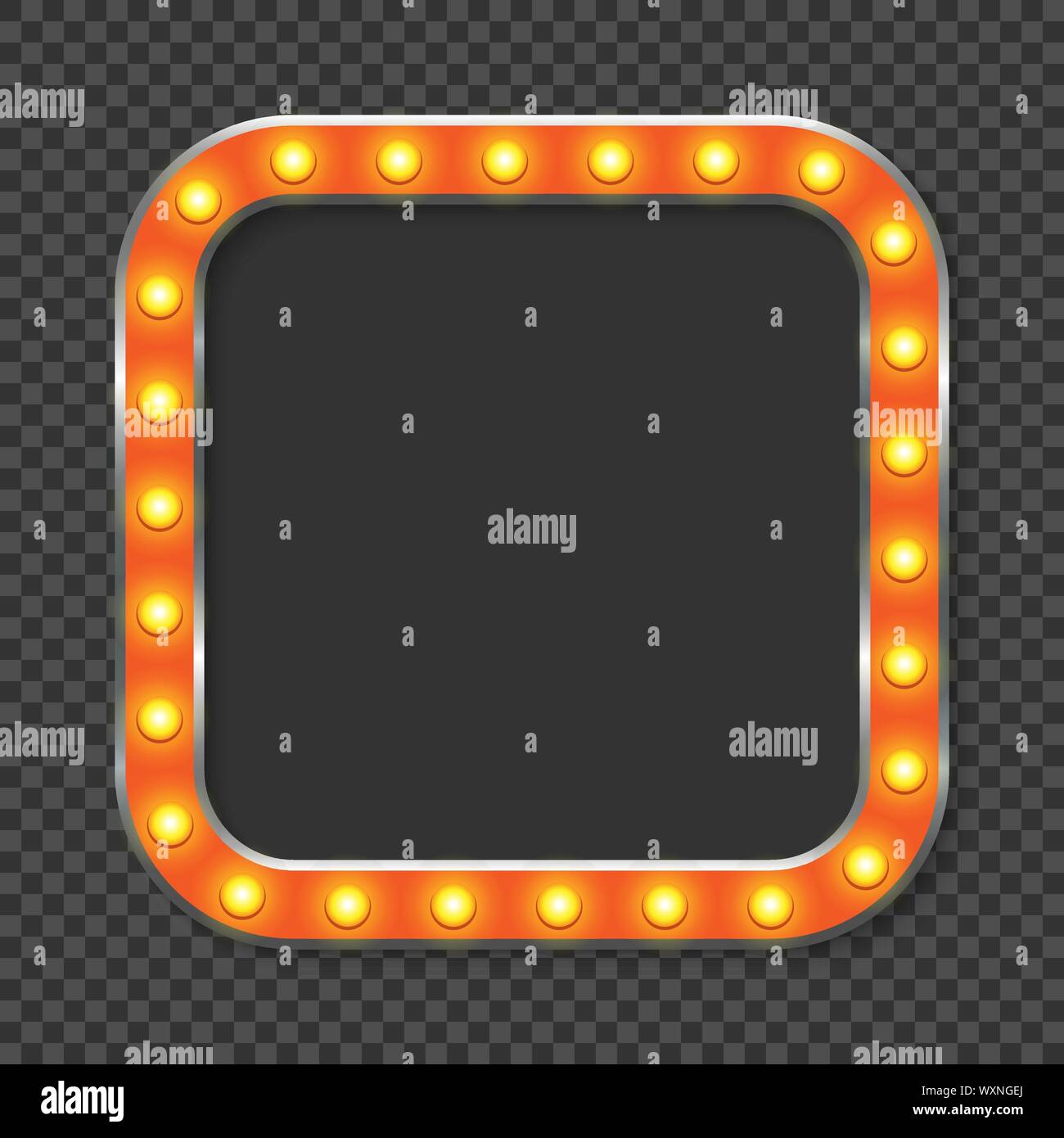 Vector modern retro light billboard background with place for your text ...