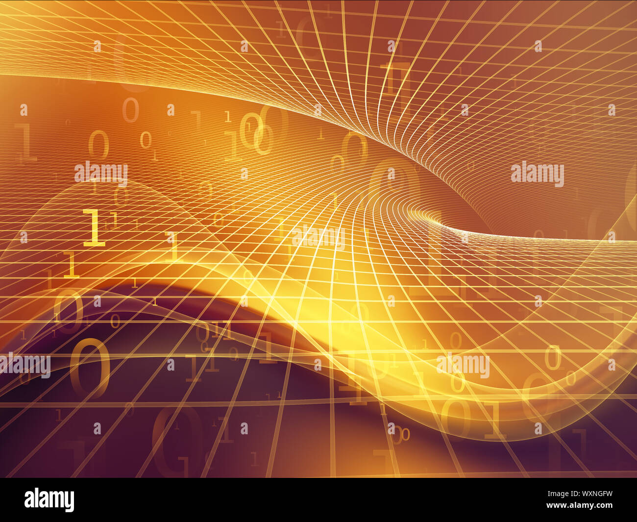 Fractal Realms series. Composition of fractal elements, grids and ...