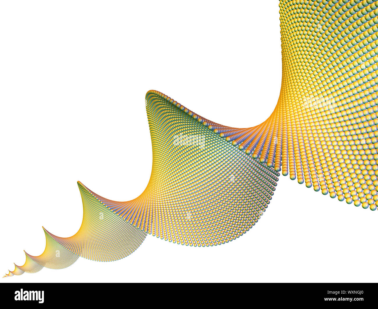 Pure Geometry series. Background of isolated spiral elements for your ...