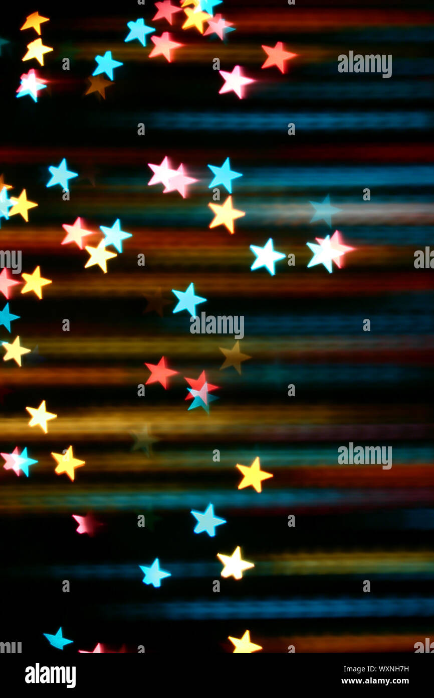 abstract disco colored stars motion background Stock Photo - Alamy