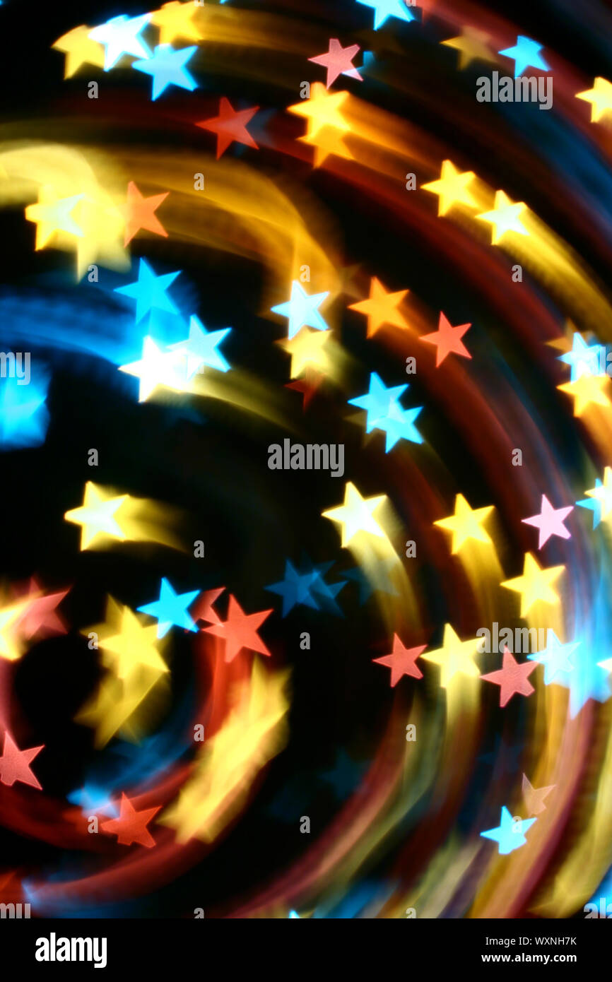 abstract disco colored stars motion background Stock Photo - Alamy