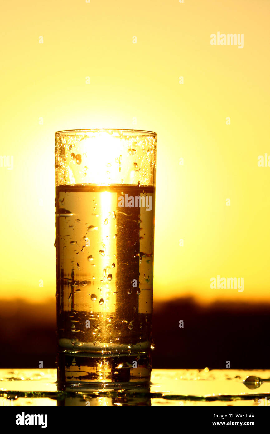 clean cold water in glass Stock Photo - Alamy