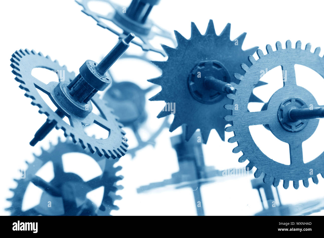 mechanical clock gear macro close up Stock Photo - Alamy