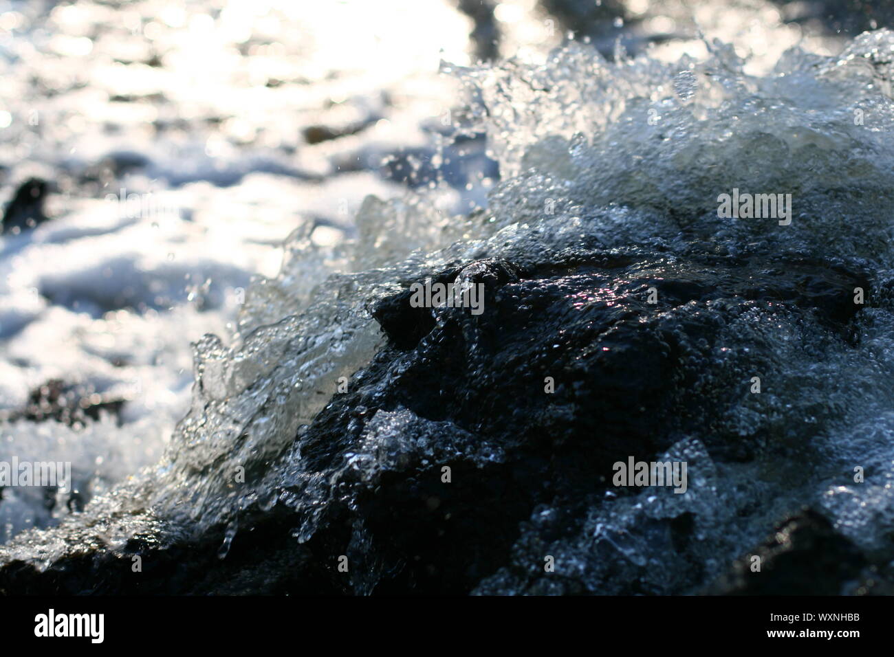 water splash in river nature Stock Photo - Alamy