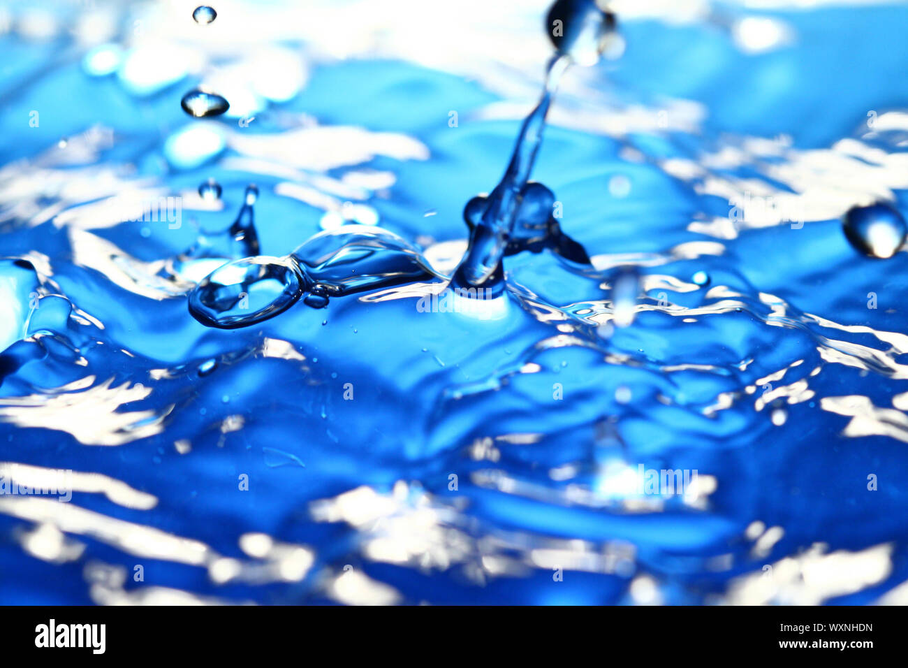water splash close-up aqua backgrounds Stock Photo - Alamy