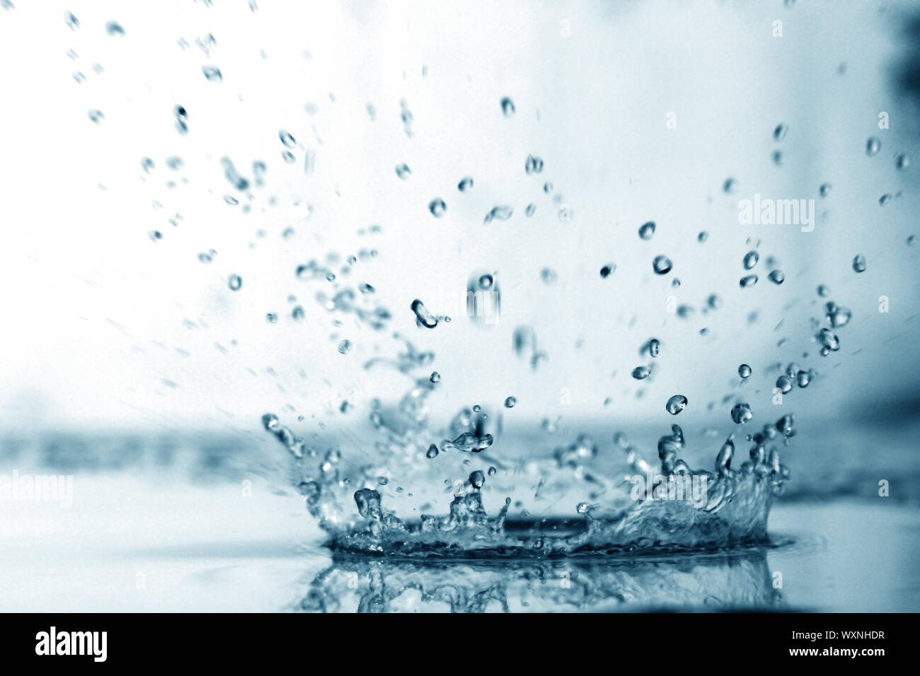 blue water splash nature background Stock Photo - Alamy
