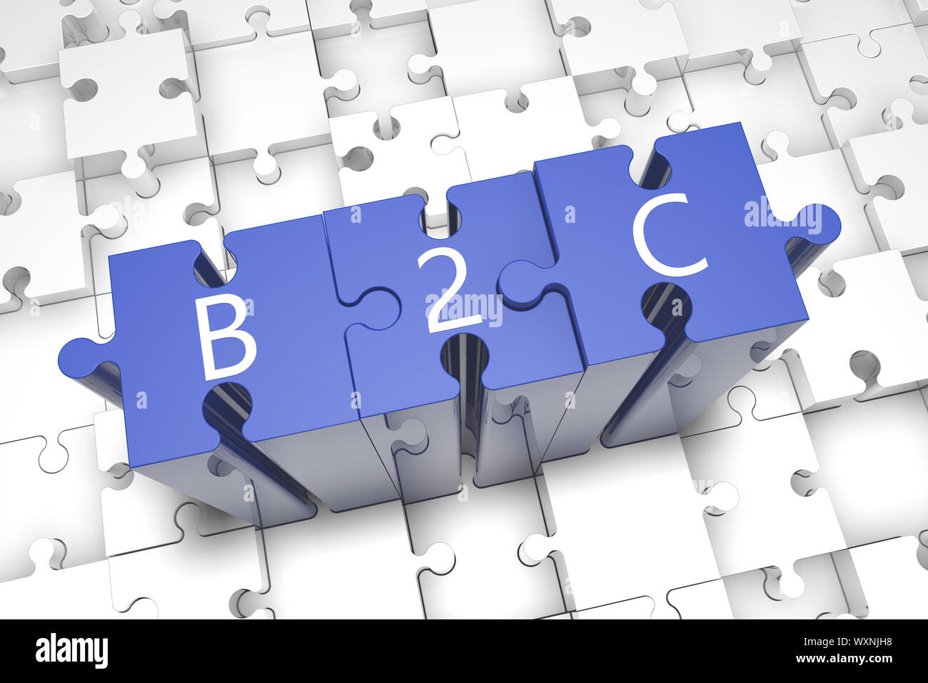 Business to customer - puzzle 3d render illustration Stock Photo - Alamy Business to customer - puzzle 3d render illustration Stock Photo - Alamy