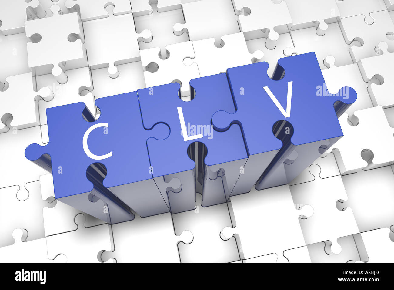 Customer Lifetime Value - puzzle 3d render illustration Stock Photo - Alamy