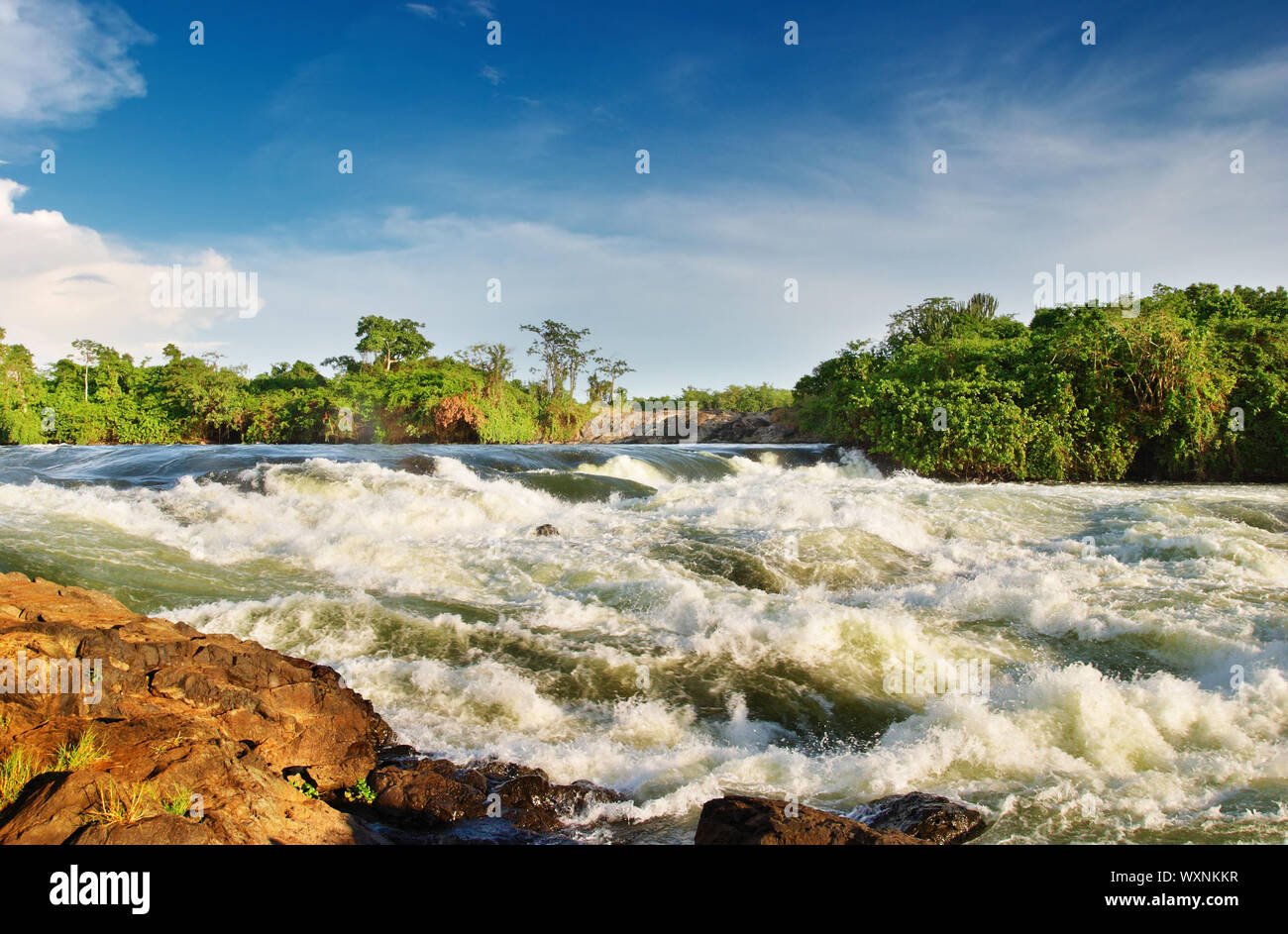 White water rafting nile hi-res stock photography and images - Alamy