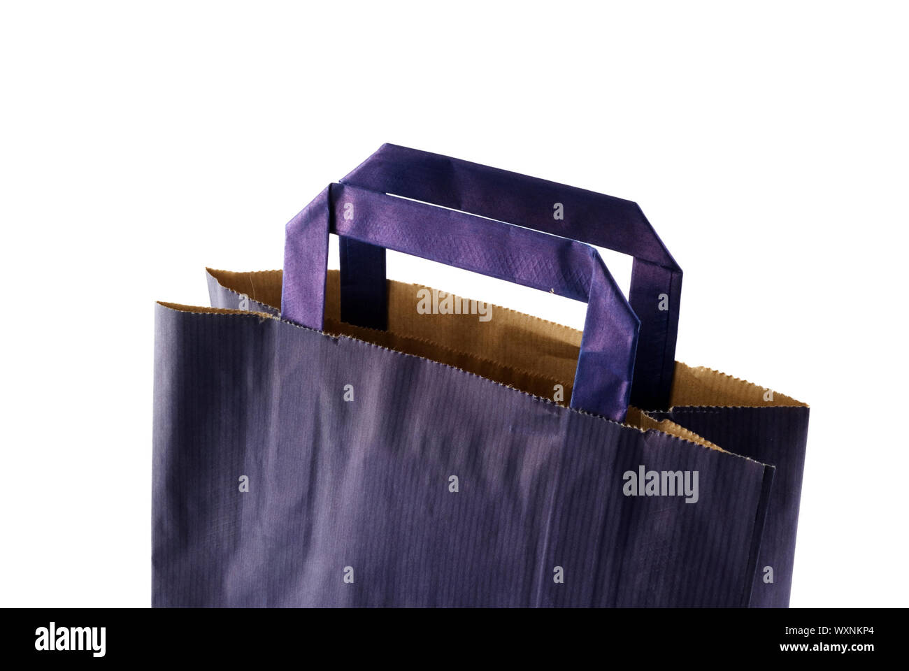detail of a blue paper bag Stock Photo - Alamy
