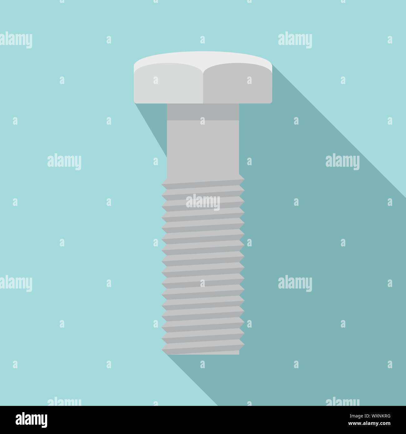 Fix screw bolt icon. Flat illustration of fix screw bolt vector icon ...