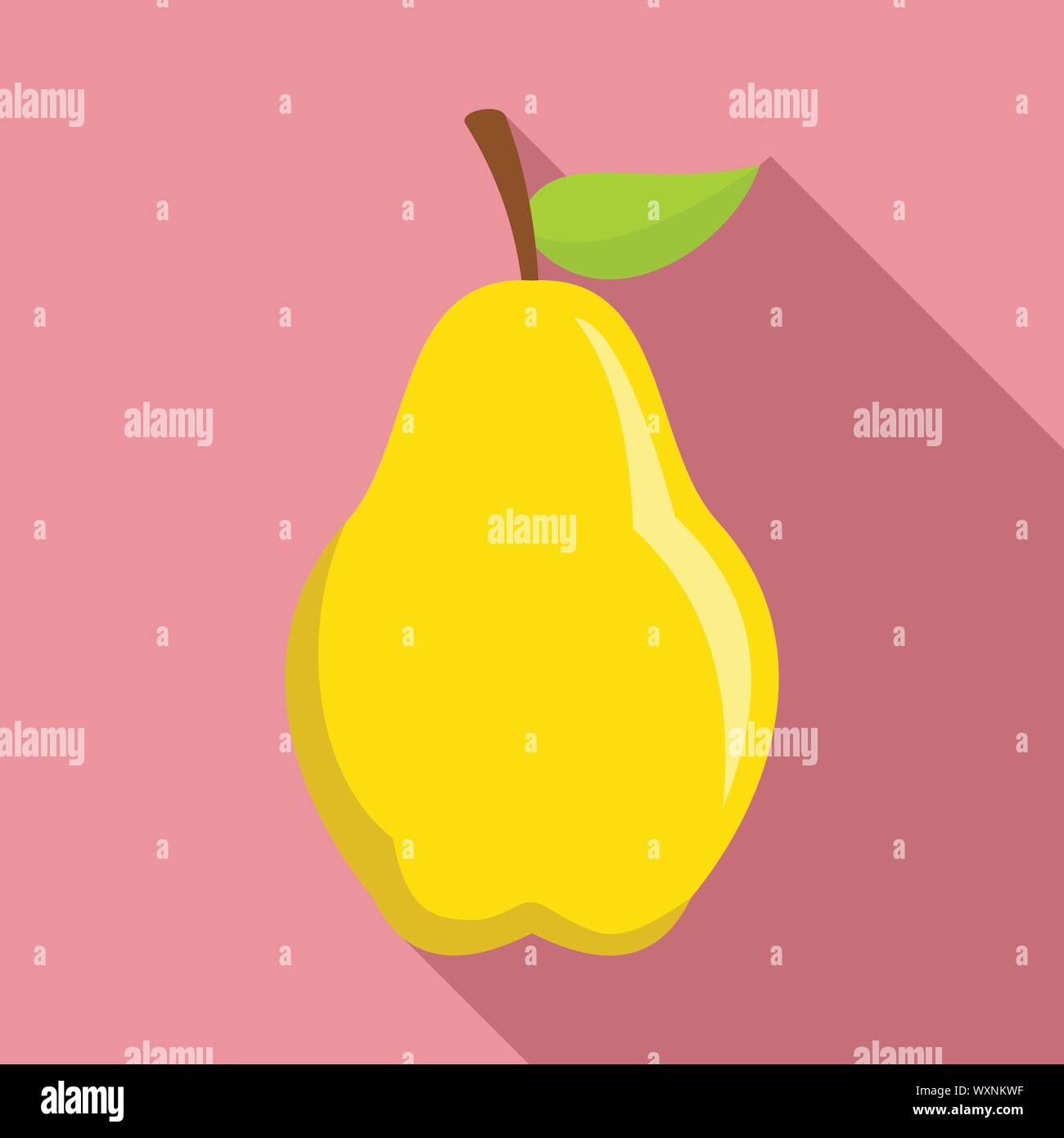 Sweet pear icon. Flat illustration of sweet pear vector icon for web ...