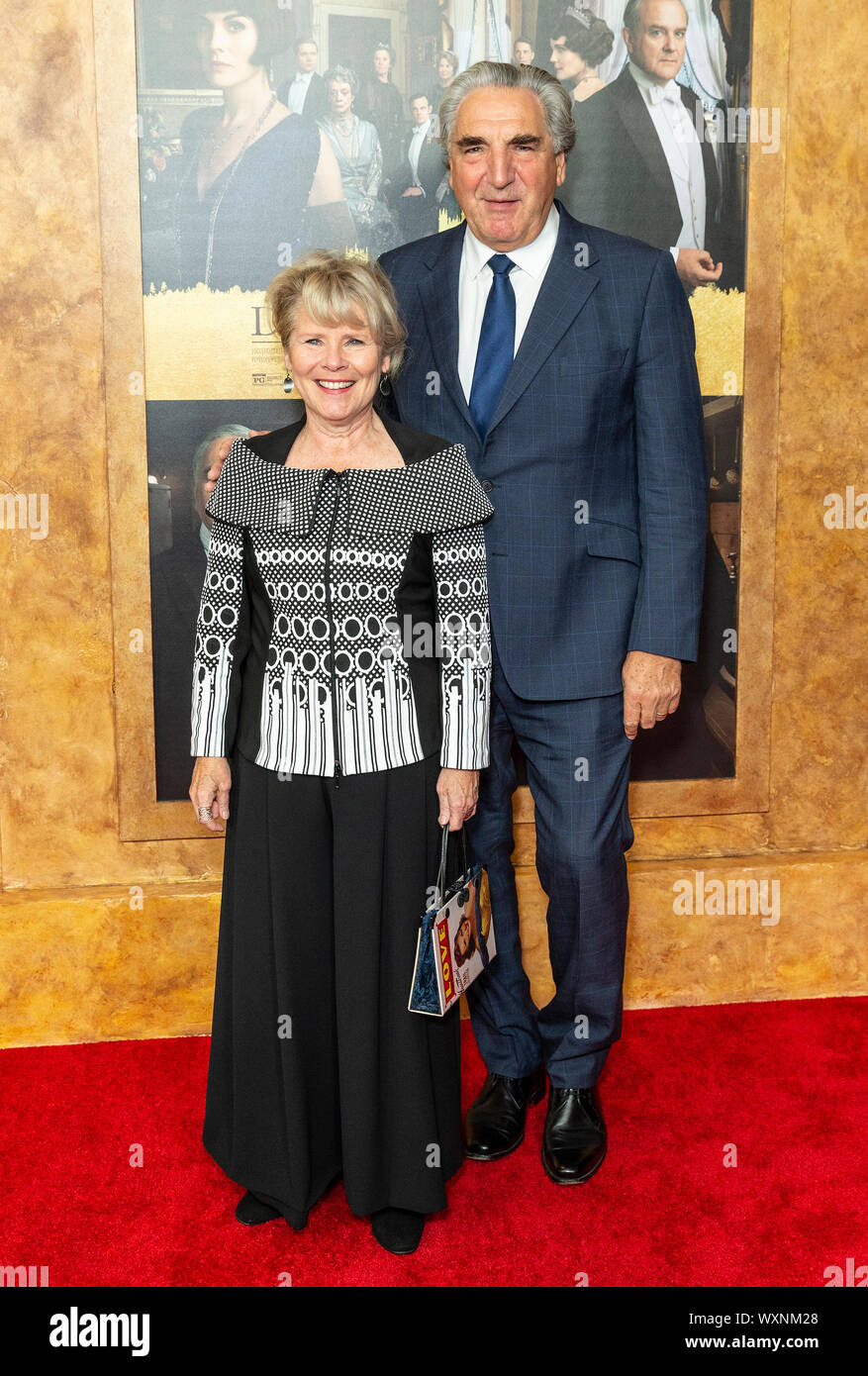 New York, United States. 16th Sep, 2019. Imelda Staunton and Jim Carter ...