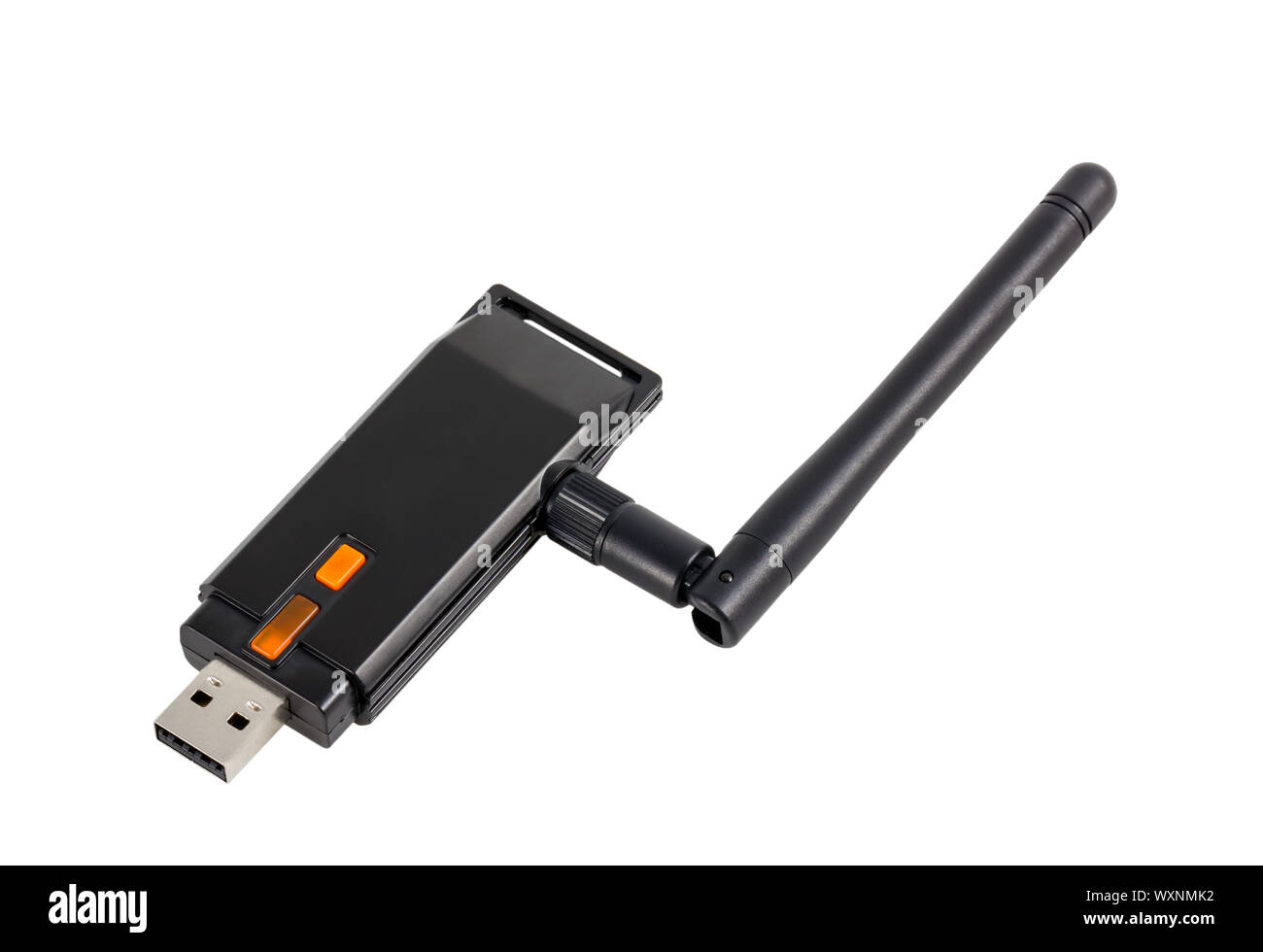 Wi-Fi Wireless USB Adapter isolated on white background Stock Photo - Alamy