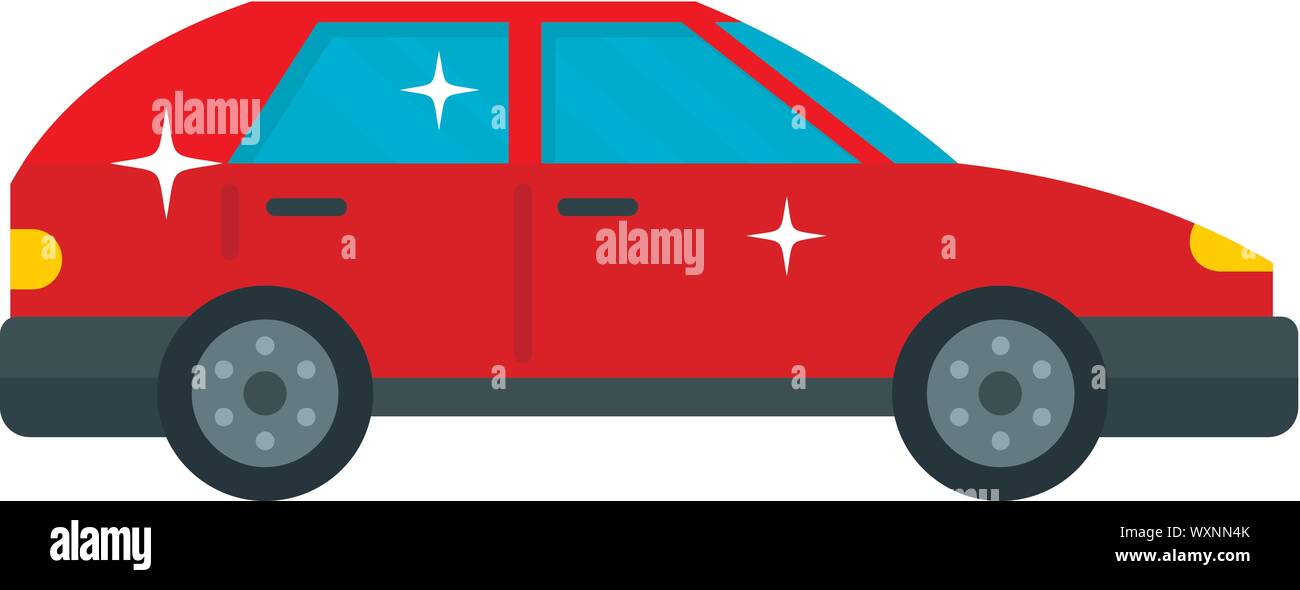 Clean car icon. Flat illustration of clean car vector icon for web ...