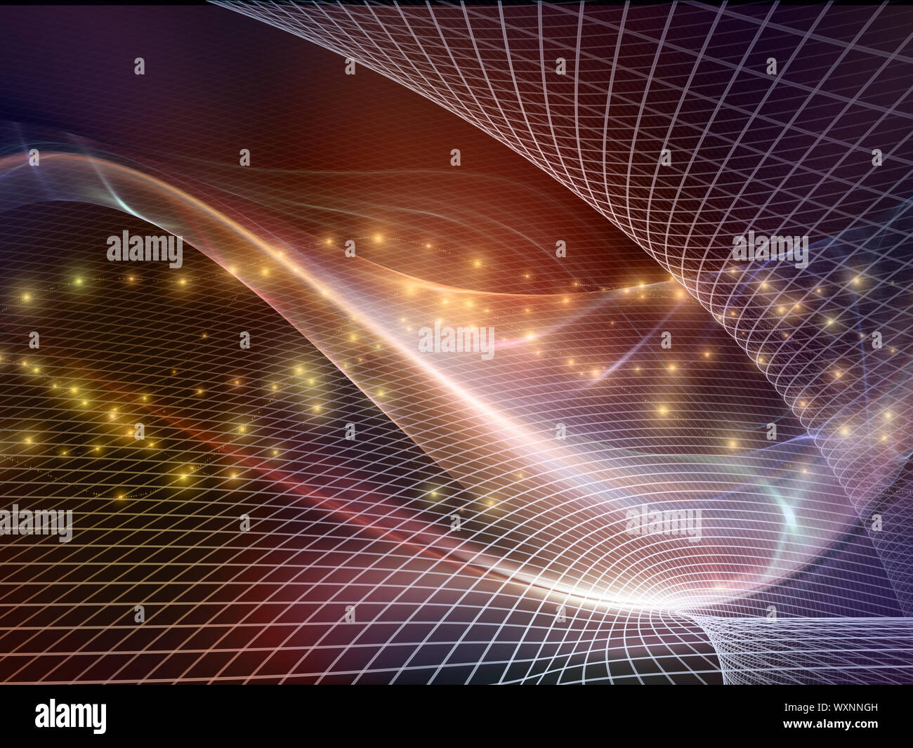 Fractal Realms series. Composition of fractal elements, grids and ...