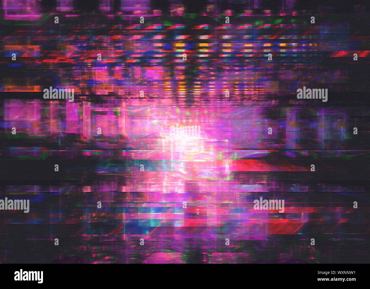 Grunge glitchy texture with tv screens as abstract background Stock ...