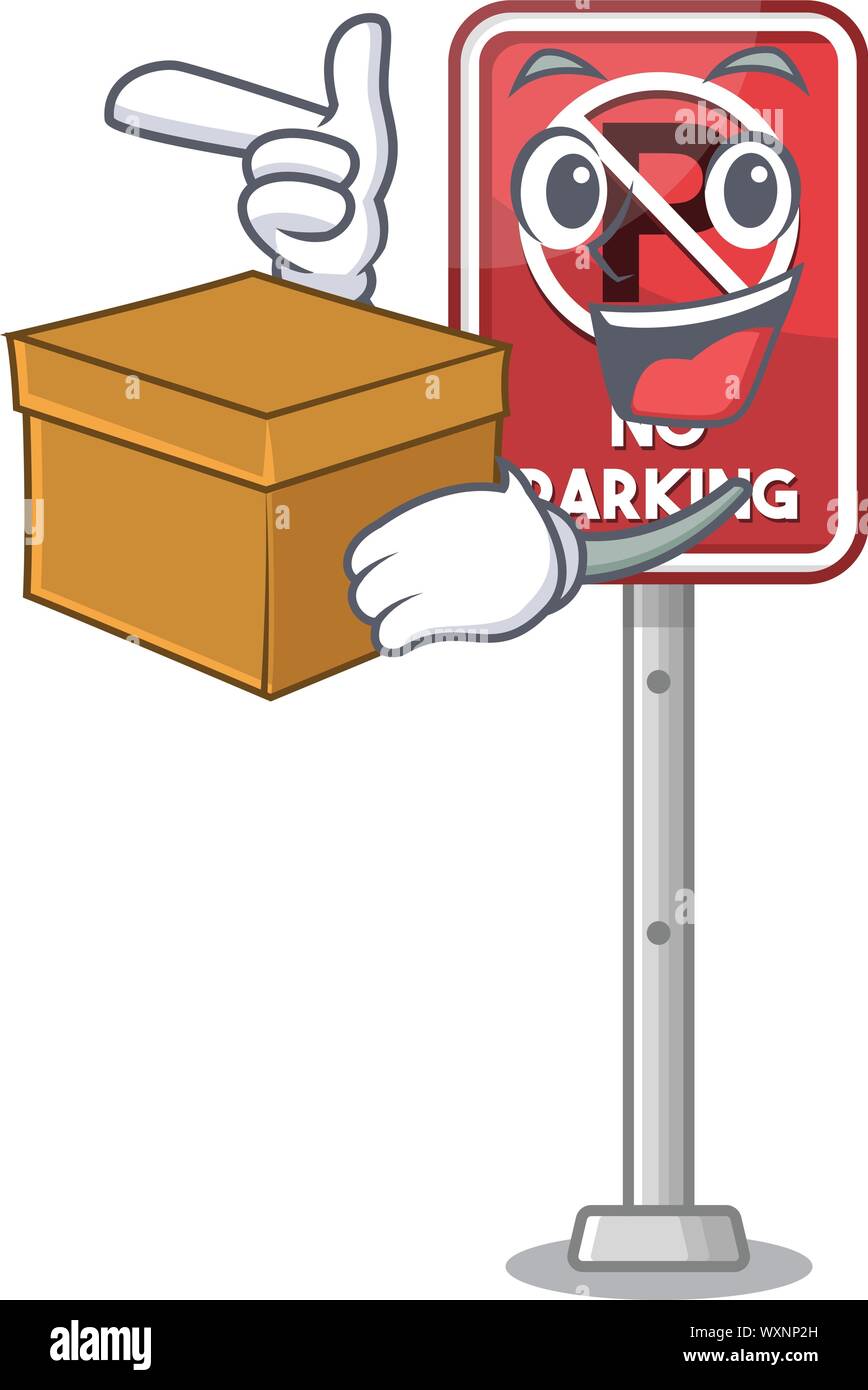With box no parking isolated in the mascot Stock Vector Image & Art - Alamy