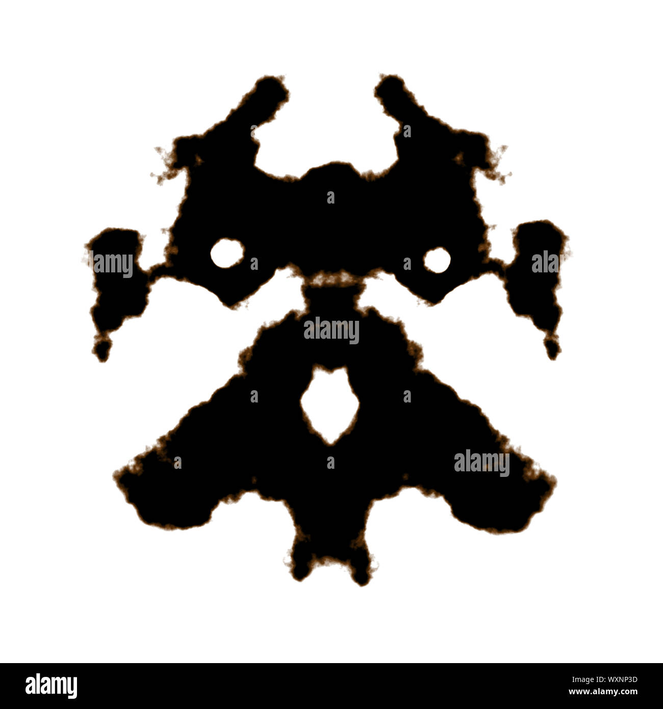 Rorschach Test of an Ink Blot Card Stock Photo - Alamy
