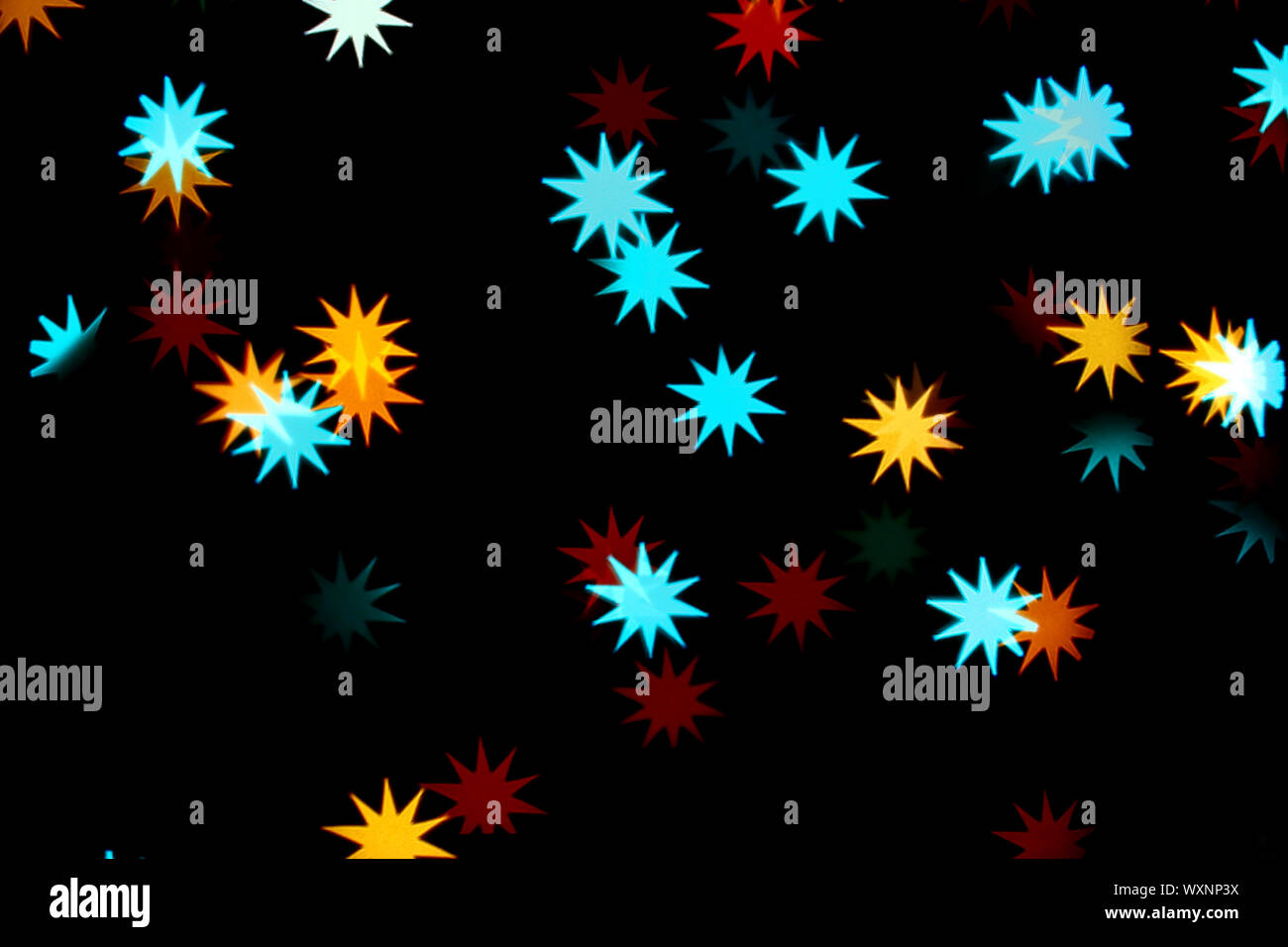 abstract disco colored stars motion background Stock Photo - Alamy