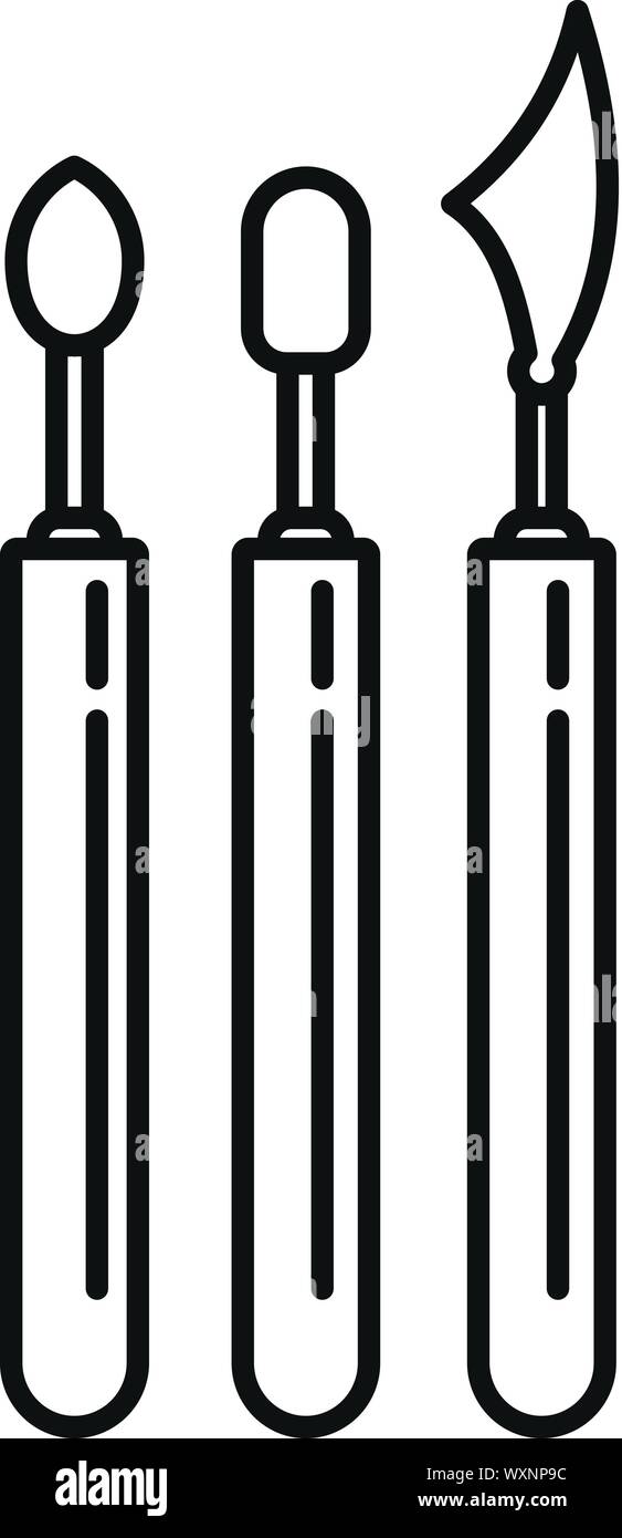 Manicure tools icon. Outline manicure tools vector icon for web design ...